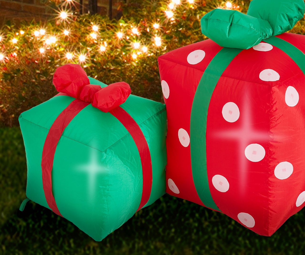 Glitzhome 8' Inflatable LED Gift Boxes | Big Lots