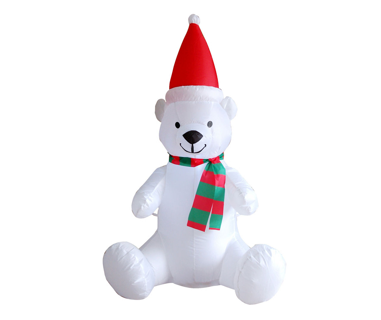 Jeco 4' Inflatable Santa Hat Polar Bear | Big Lots