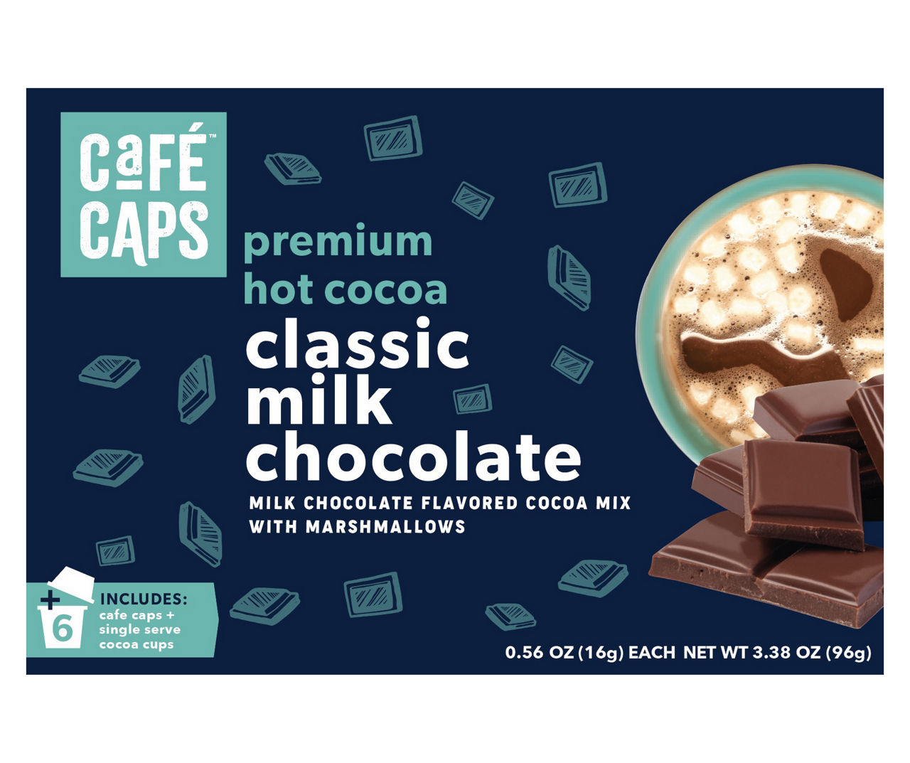 Cafe Caps Classic Milk Chocolate Hot Cocoa Mix, 6-Pack | Big Lots