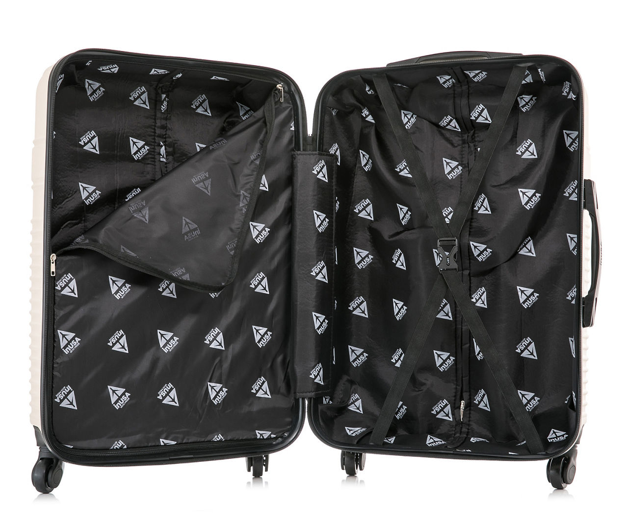 Sand 24" Geometric Lines Resilience Suitcase | Big Lots