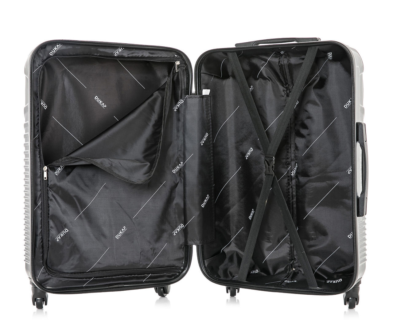 DUKAP Inception Black 24" Radial Ridge Hardside Spinner Suitcase | Big Lots