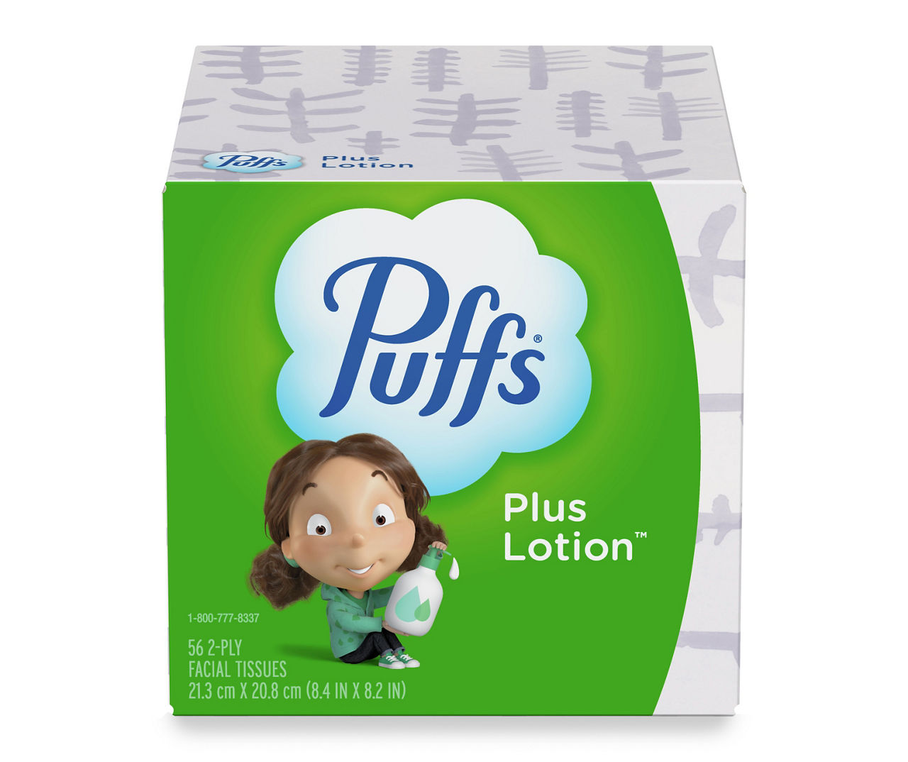 Puffs Puffs Plus Lotion Facial Tissue, 1 Cube, 56 Facial Tissues per ...