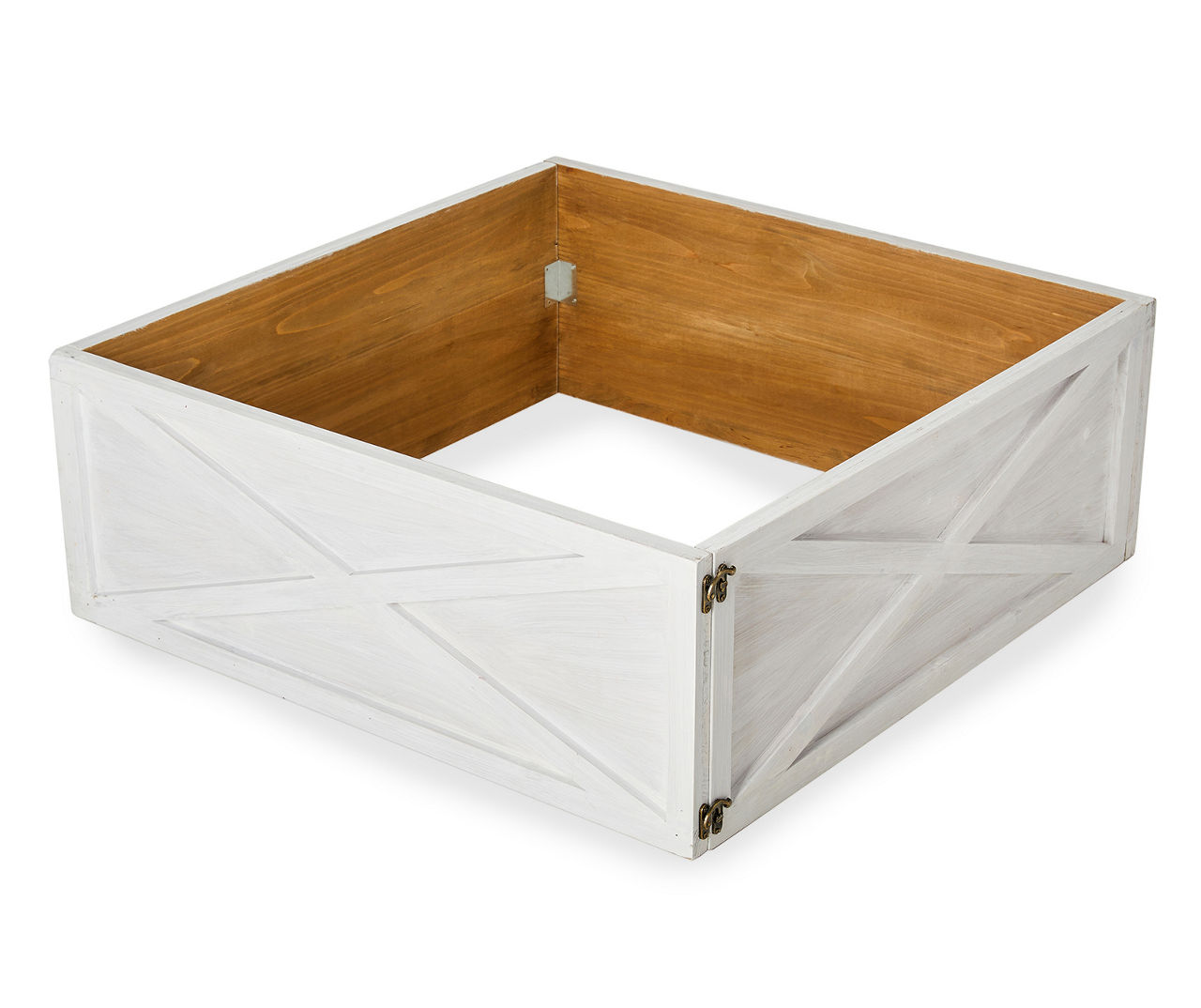 Glitzhome 30" White Wood Tree Box Collar | Big Lots