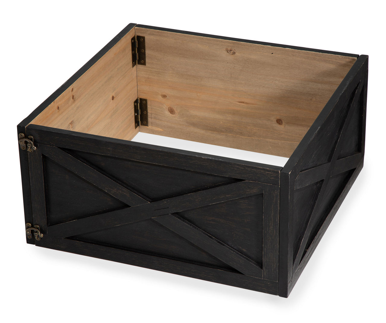 Glitzhome 22" Black Wood Tree Box Collar | Big Lots
