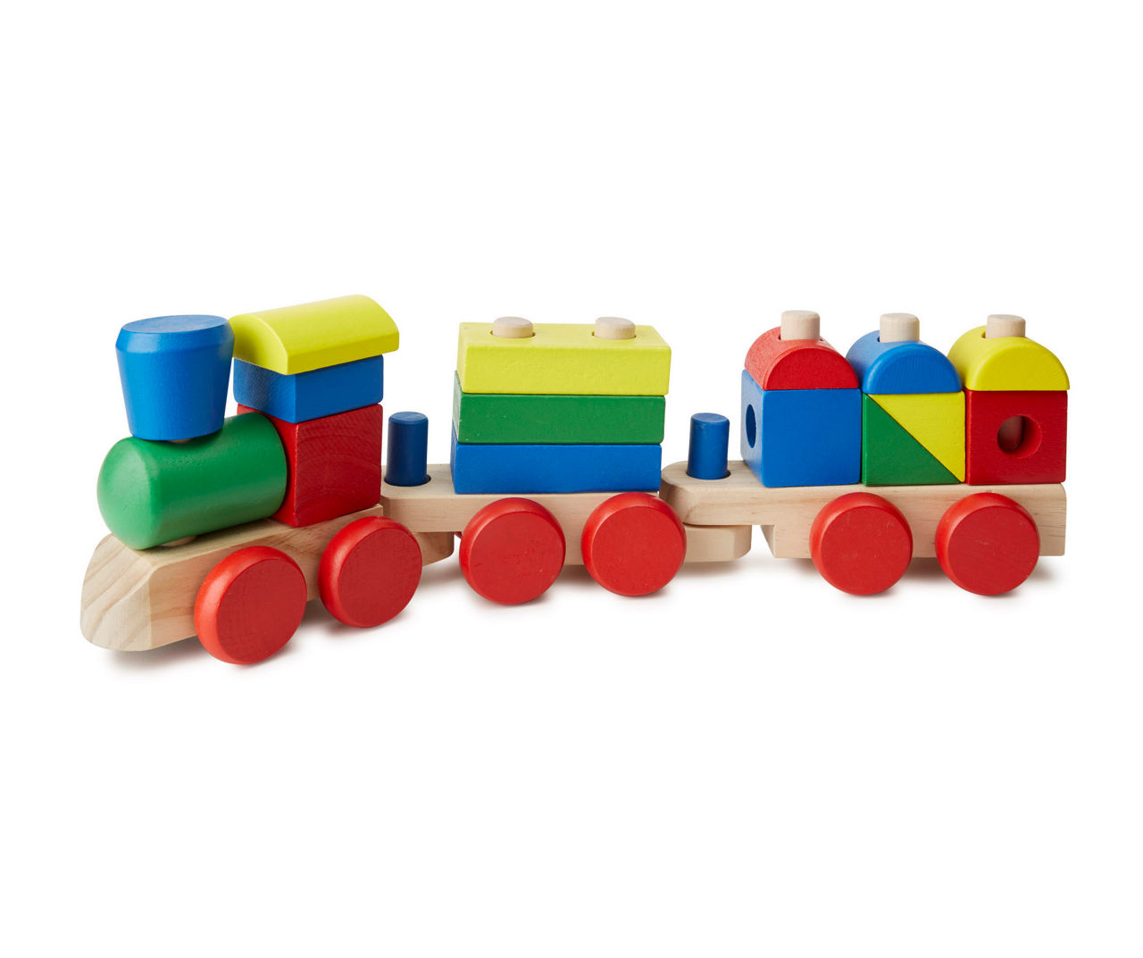 Melissa & Doug Colorful Stacking Block Train Play Set | Big Lots