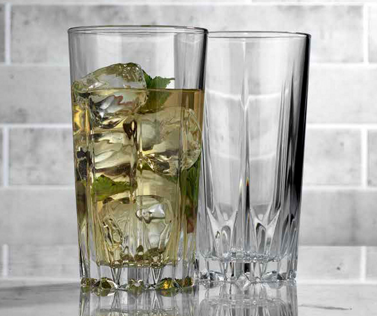 Real Living Diamante Cooler 4-Piece Glassware Set | Big Lots