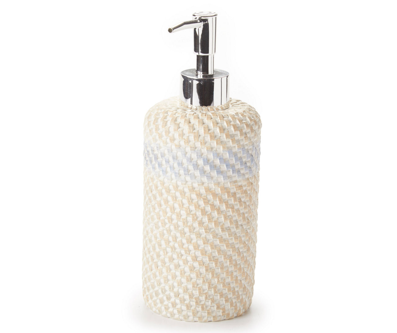 Beige & Blue Weave-Texture Lotion Pump | Big Lots