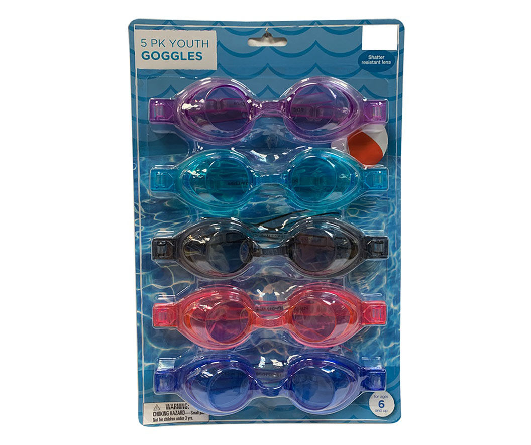Kid's Clip Strip Swim Goggles, 5-Pack | Big Lots
