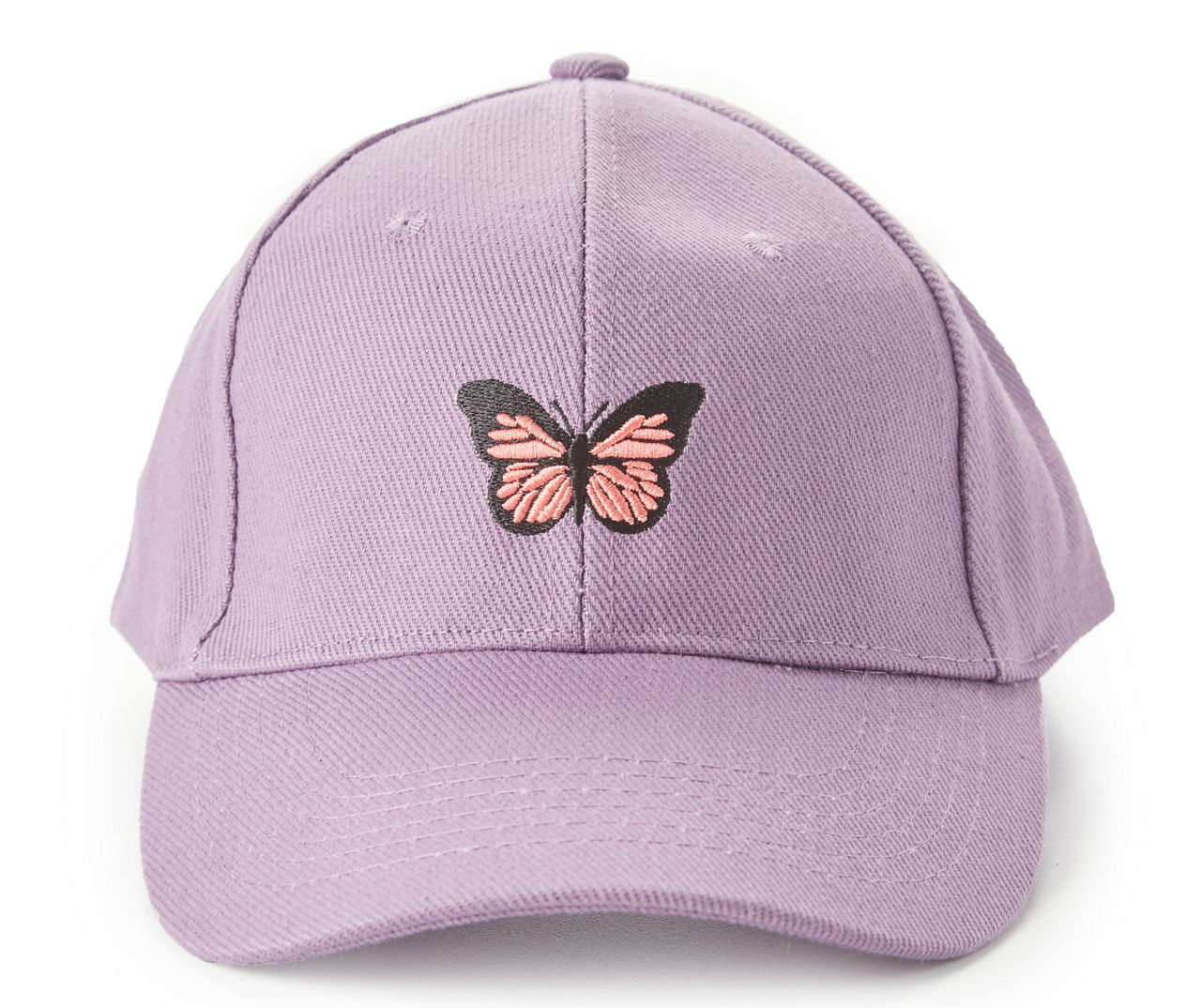 Lilac Purple Monarch Embroidered Butterfly Baseball Cap | Big Lots