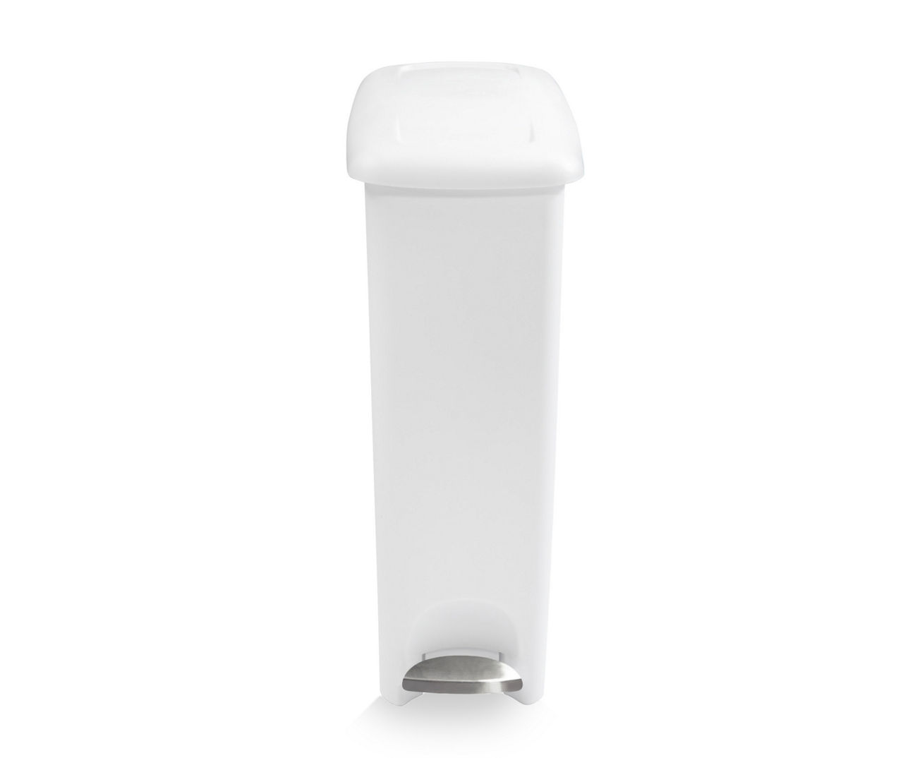 Rubbermaid White Slim 11.3 Gallon Step-On Trash Can | Big Lots