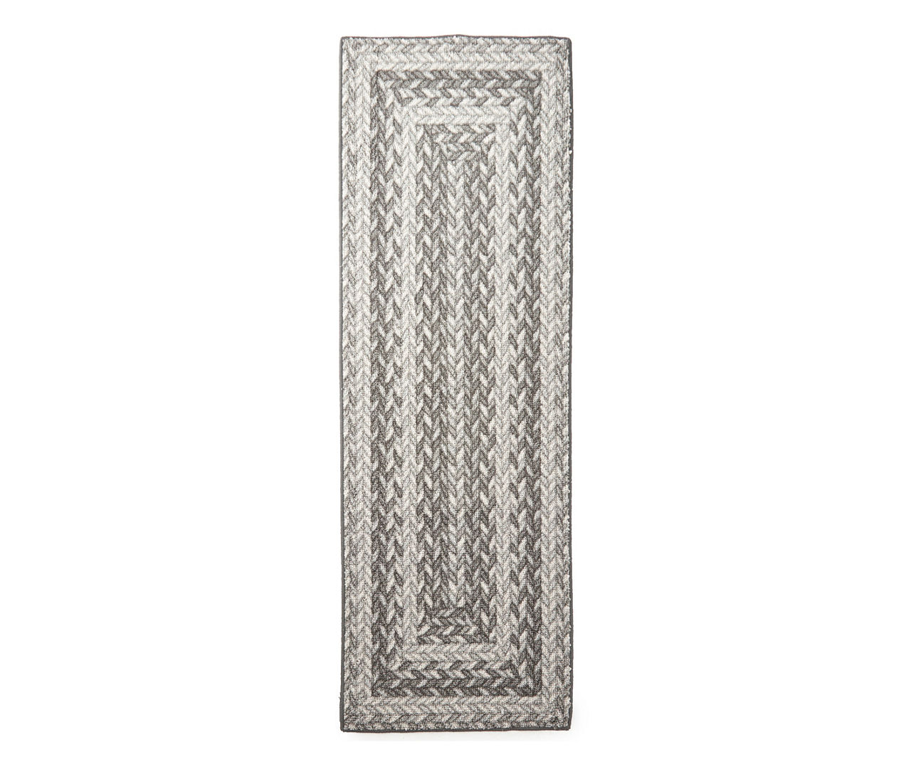 Broyhill Gray Braided-Print Runner, (20" x 60") | Big Lots