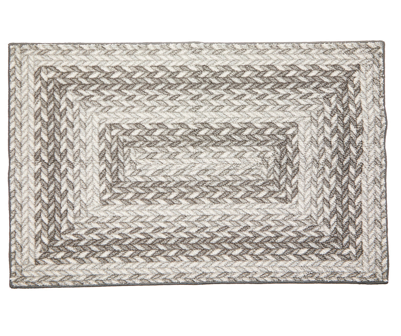 Broyhill Gray Braided-Print Area Rug, (30" x 46") | Big Lots