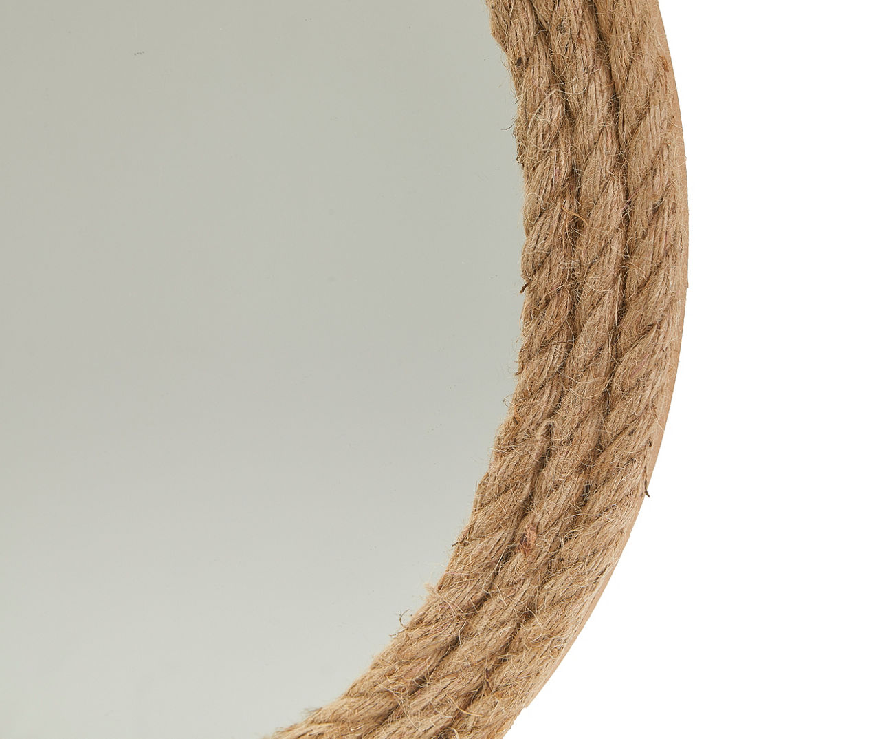 Broyhill Brown Rope-Wrapped Round Wall Mirror | Big Lots