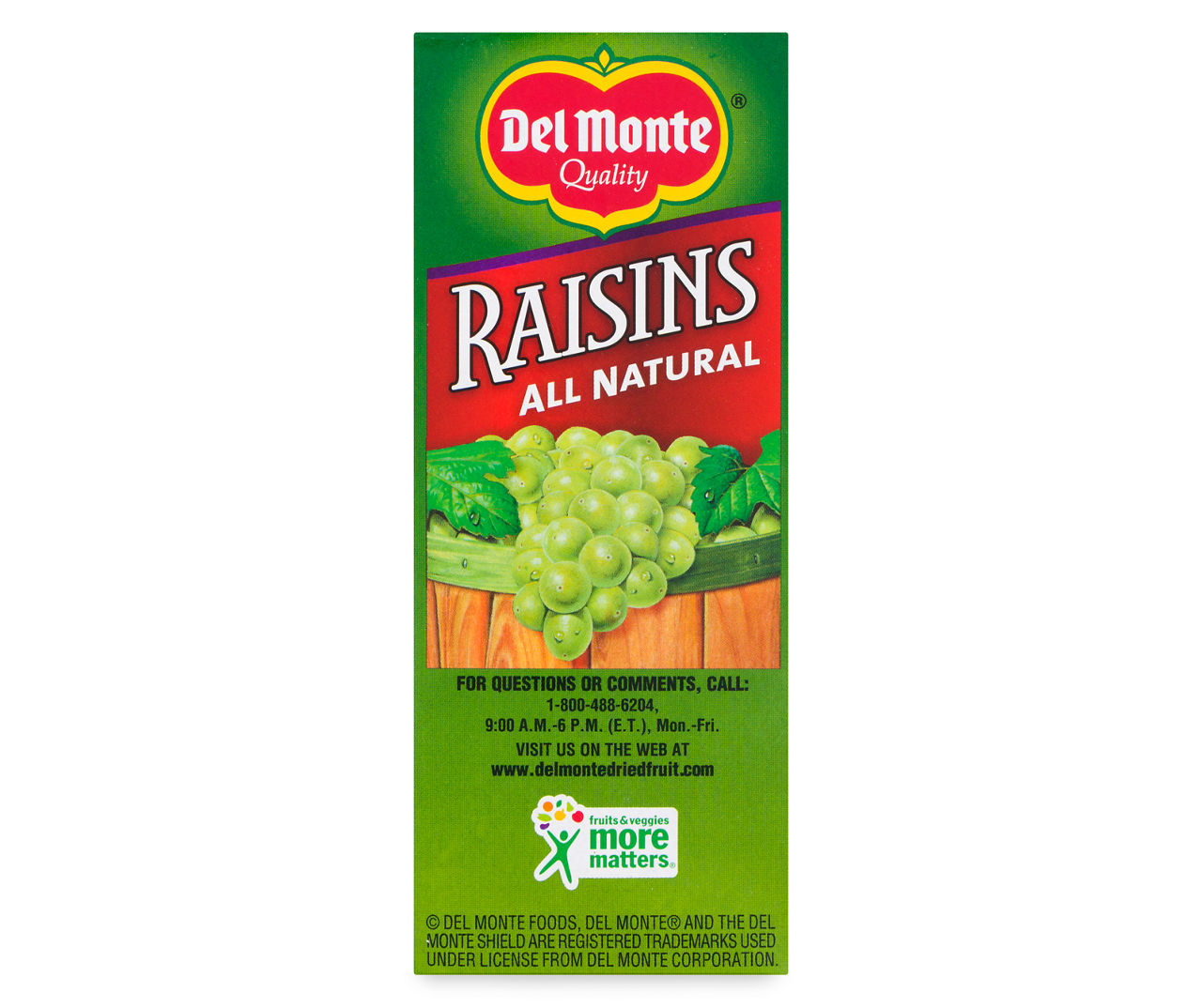 Del Monte Raisins, 15 Oz. | Big Lots