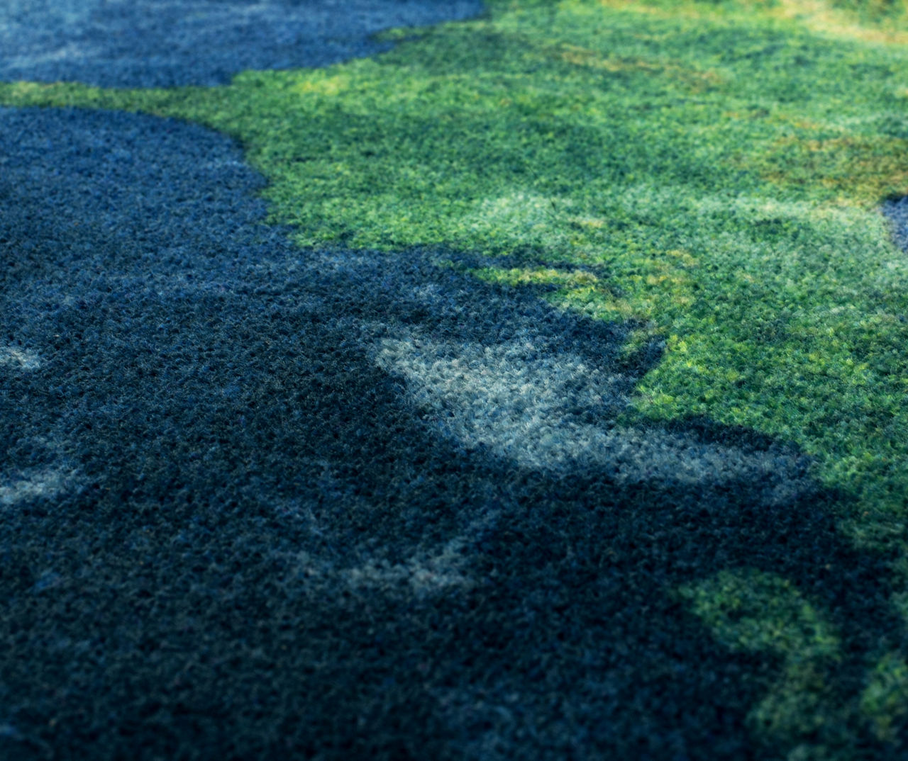 Mohawk Navy Western Hemisphere Earth Round Area Rug, (5') | Big Lots