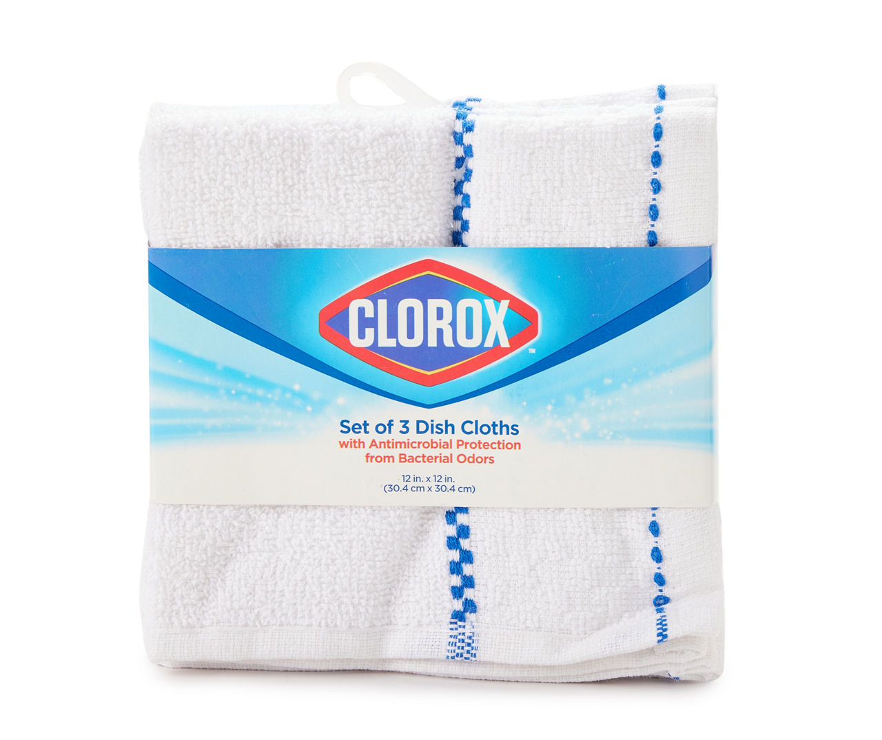 Clorox Clorox White Checkerboard-Accent Dishcloth, 3-Pack | Big Lots