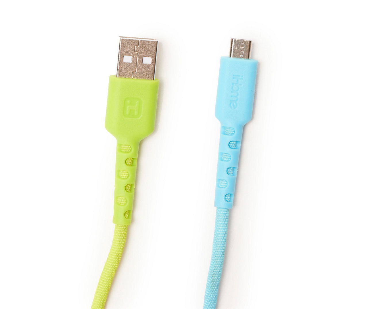 iHome Teal & Yellow Ombre Braided 6' Micro USB Cable | Big Lots