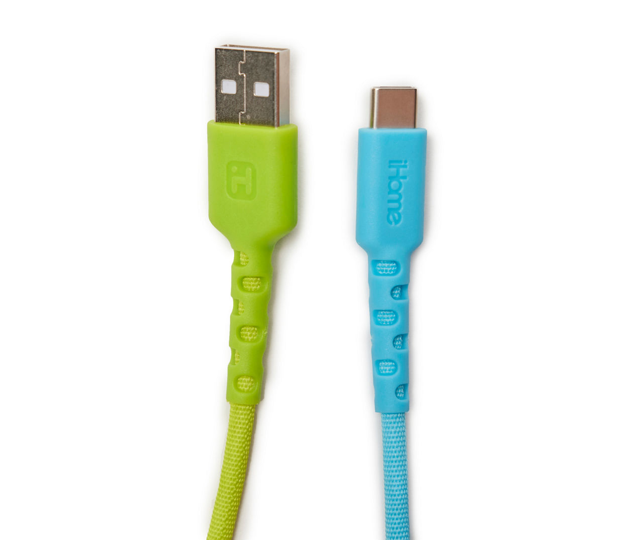 iHome Teal & Yellow Ombre Braided 6' USB-C Cable | Big Lots