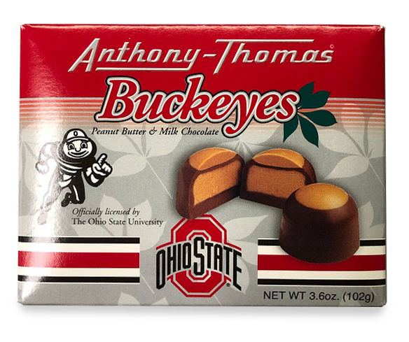 Anthony Thomas Buckeyes Milk Chocolate And Peanut Butter Candy 6 Count