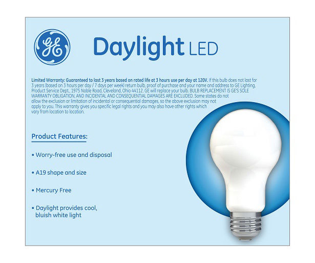 GE 12-Watt Daylight LED Light Bulbs, 2-Pack | Big Lots