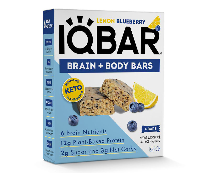 IQ BAR Lemon Blueberry Brain + Body Bars, 4-Pack | Big Lots