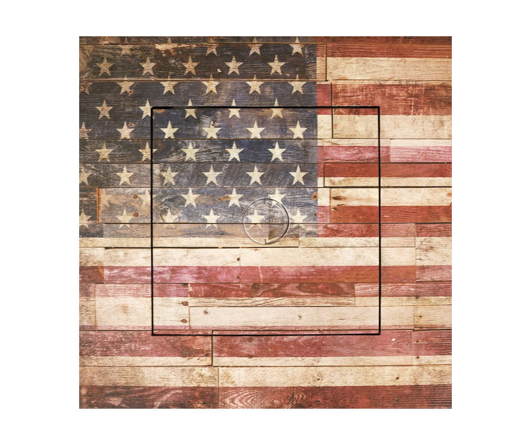 Endless Summer 30" Liberty American Flag Square Gas Fire Pit Table ...