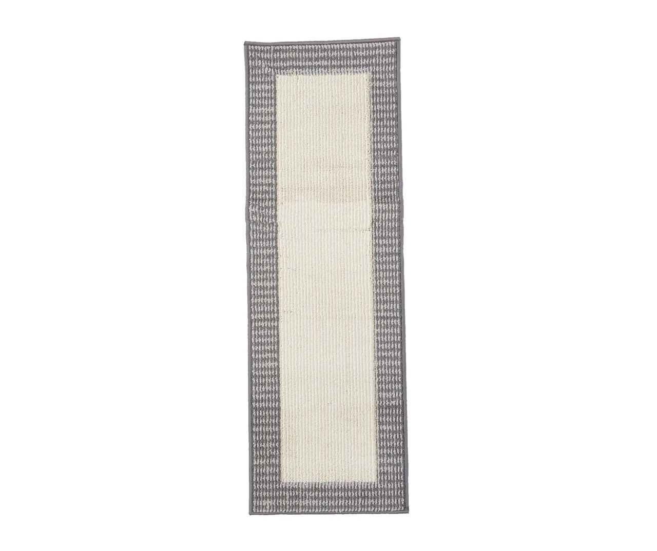 Broyhill Carr Light Gray & Beige Border Runner Rug, (20" x 60") | Big Lots