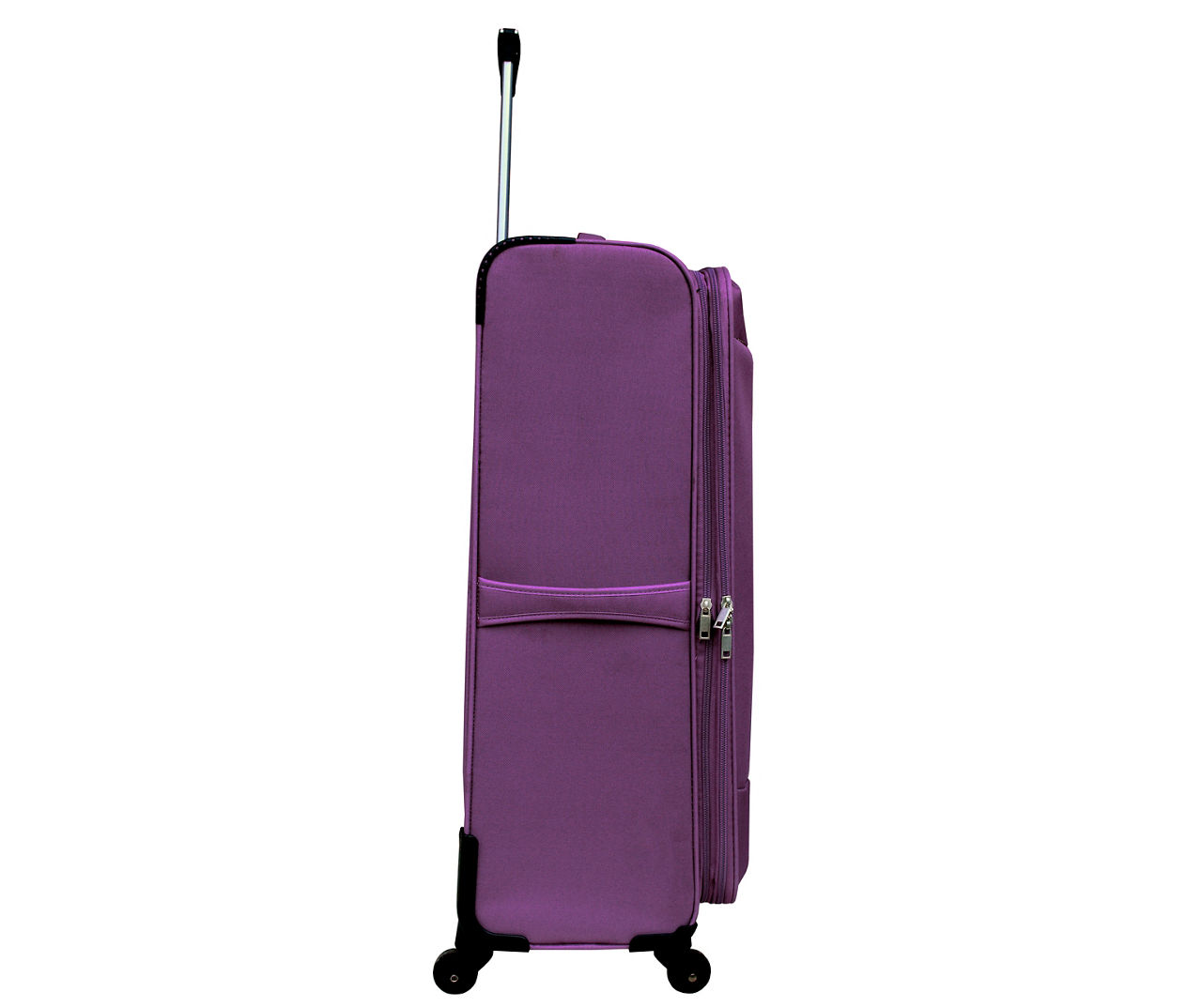 weekend traveler Purple 28" Angled-Zip Softside Spinner Suitcase | Big Lots