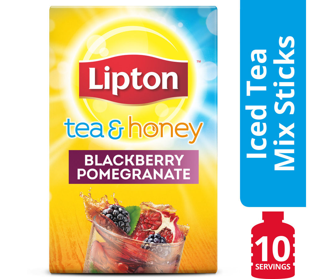 Lipton Blackberry Pomegranate Tea & Honey Mix Sticks, 10-Pack | Big Lots
