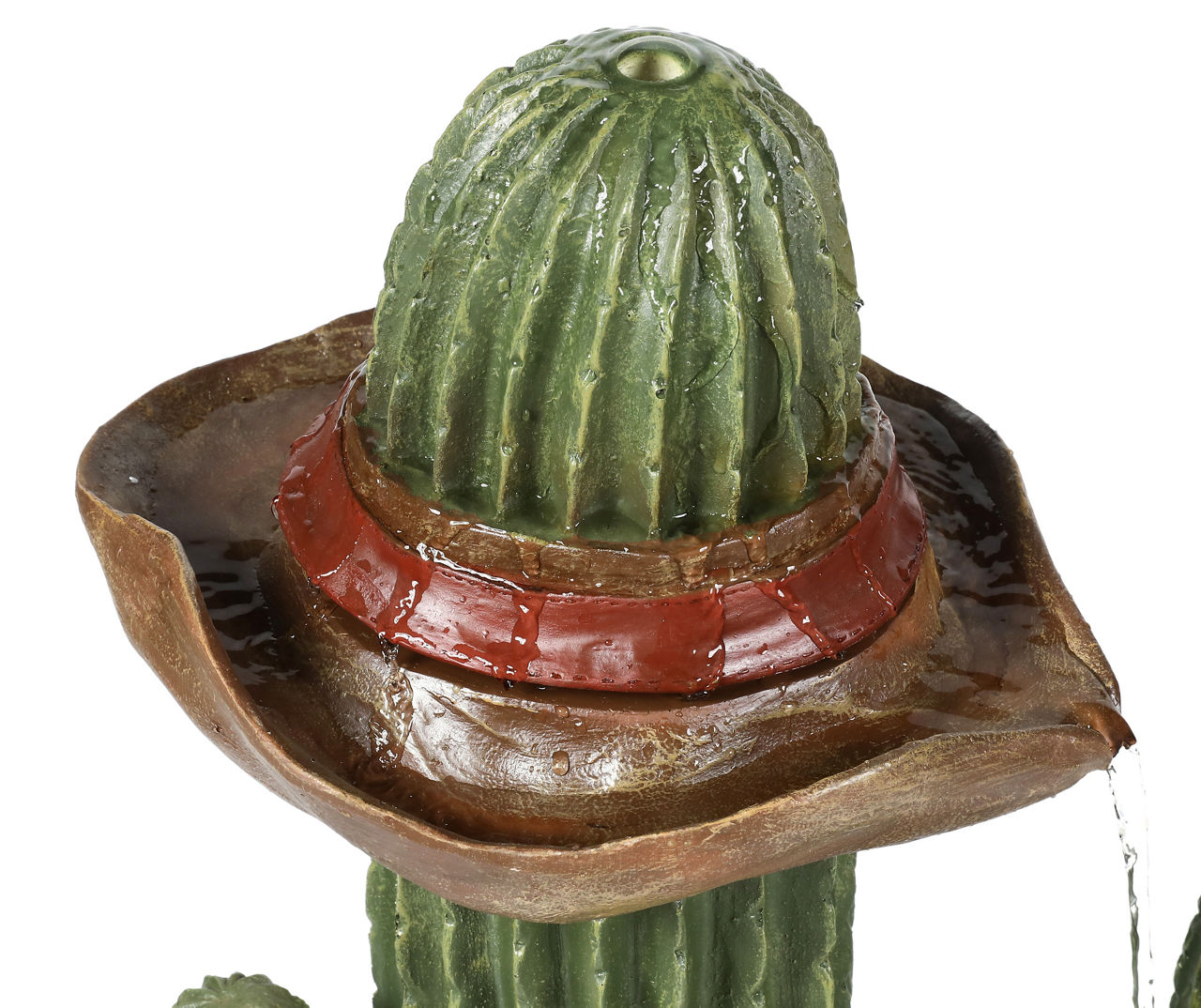 Cowboy Hat Cactus Resin Fountain | Big Lots