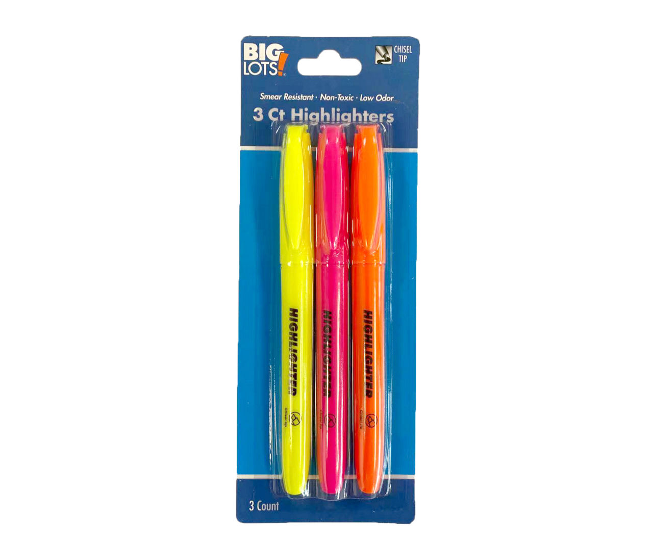 Highlighters, 3-Pack | Big Lots