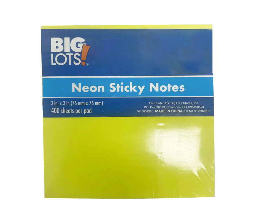 Big Lots Neon Yellow Sticky Notes | Big Lots