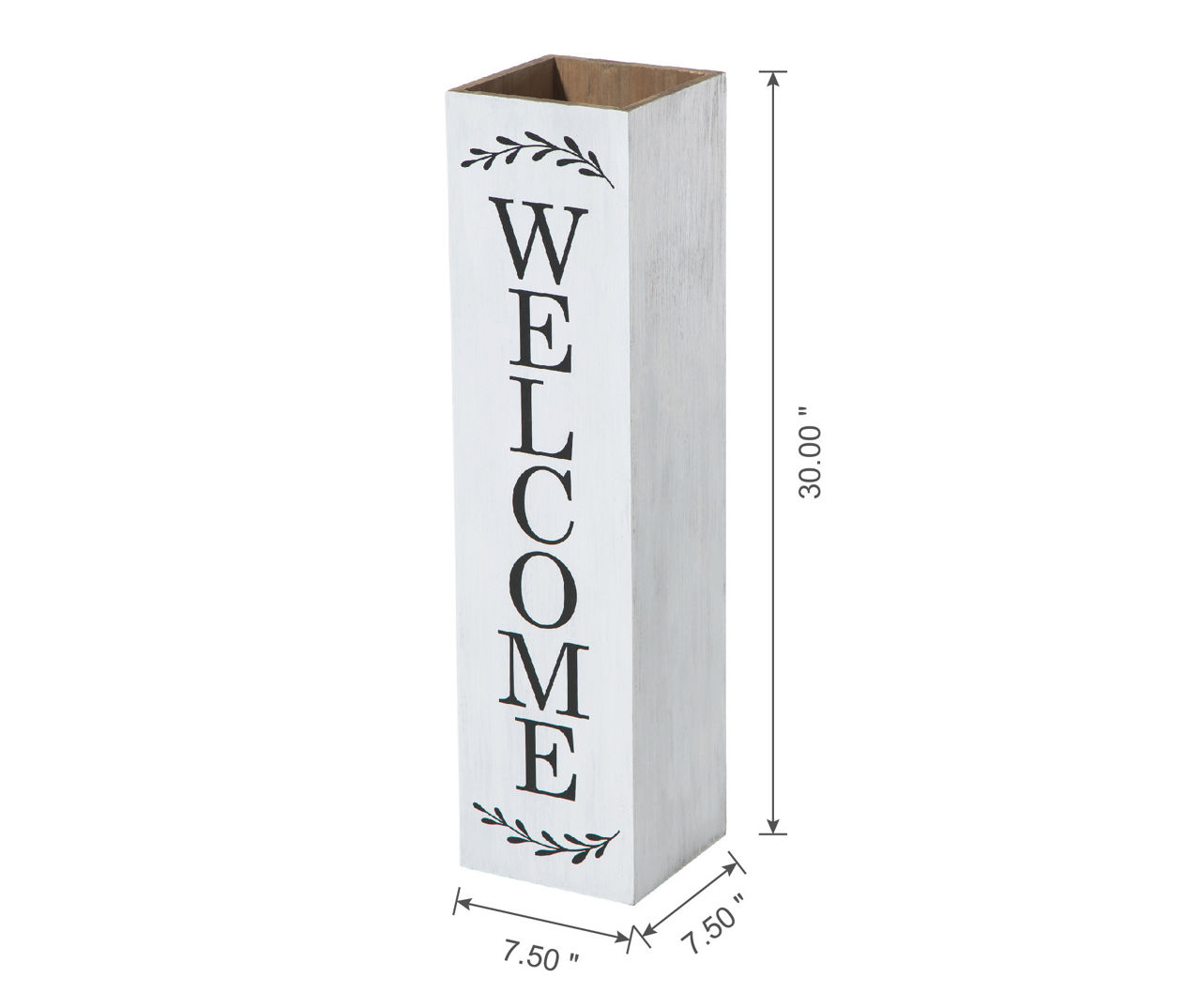 Glitzhome "Welcome" & "Porch" White Double-Sided Box Porch Sign | Big Lots