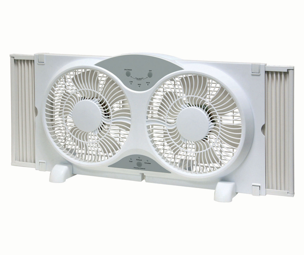 Climate Keeper 9" Reversible Dual Window Fan with Remote | Big Lots