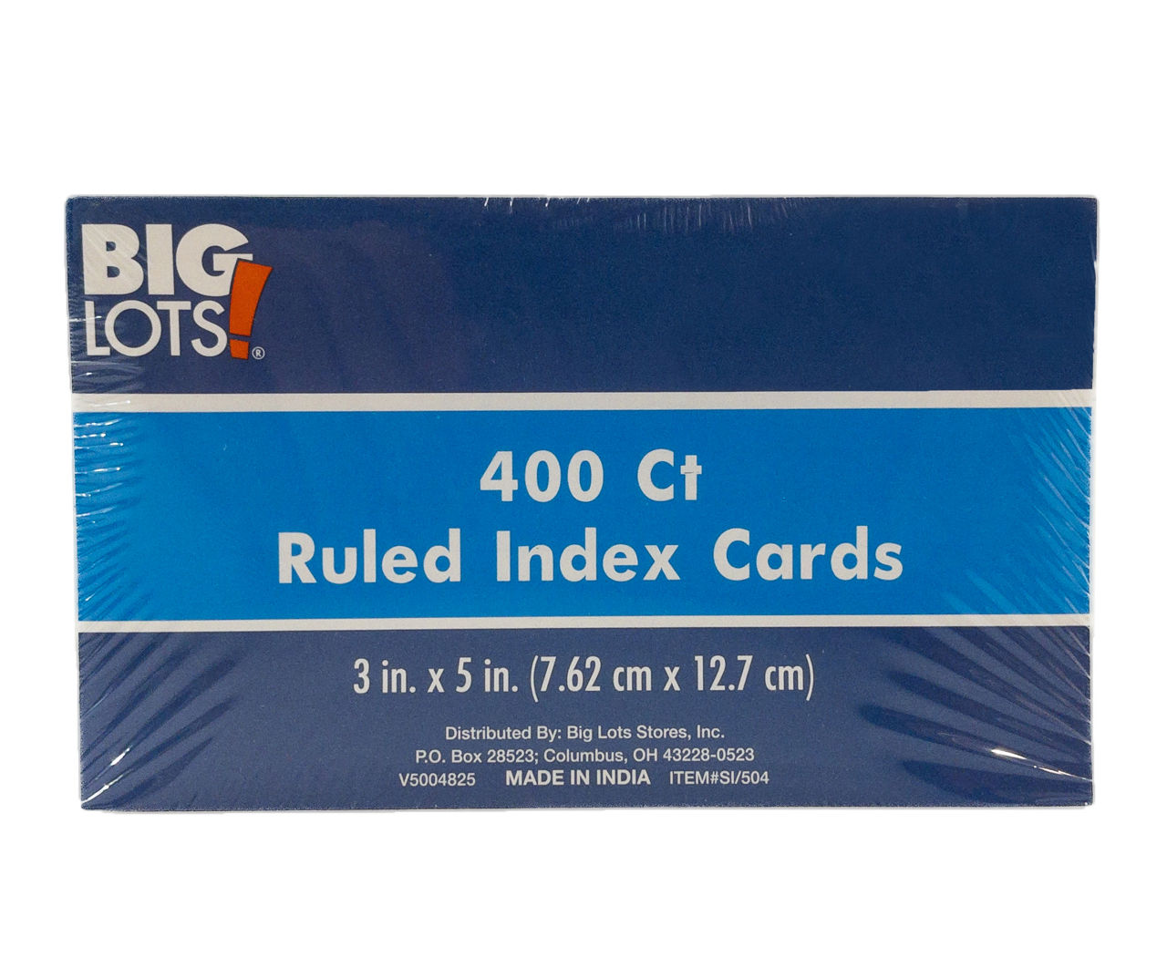 White Ruled Index Cards, 400-Count | Big Lots