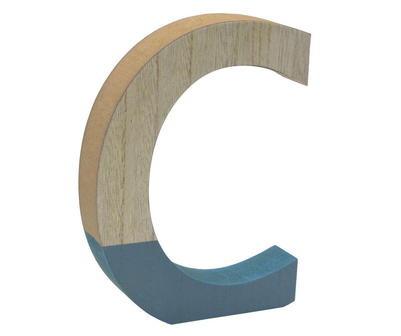 "C" Beige & Blue Color Block Letter Plaque | Big Lots