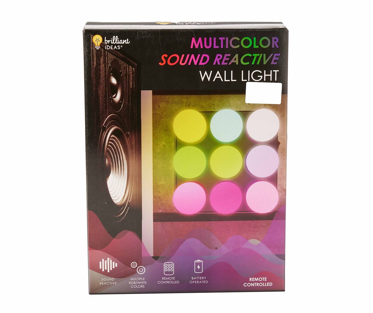 Brilliant Ideas Sound Reactive Panel Wall Light | Big Lots