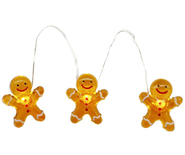 Winter Wonder Lane Gingerbread Man LED Light Set, 25-Lights | Big Lots