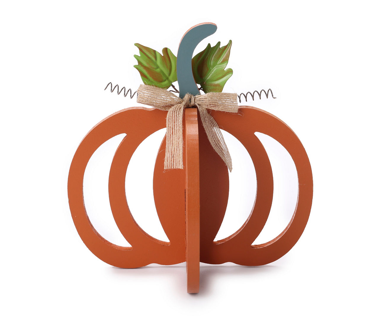 Orange Frame Wood Pumpkin Tabletop Decor | Big Lots