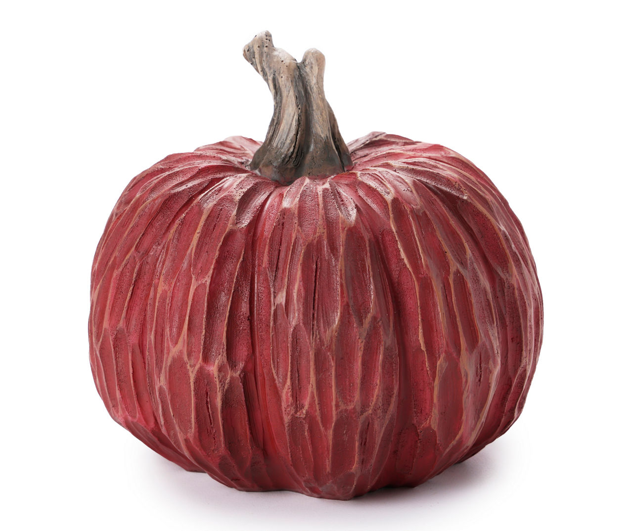 5.28" Red Textured Resin Pumpkin | Big Lots
