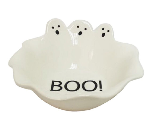 "Boo!" Ghost Ceramic Candy Bowl | Big Lots