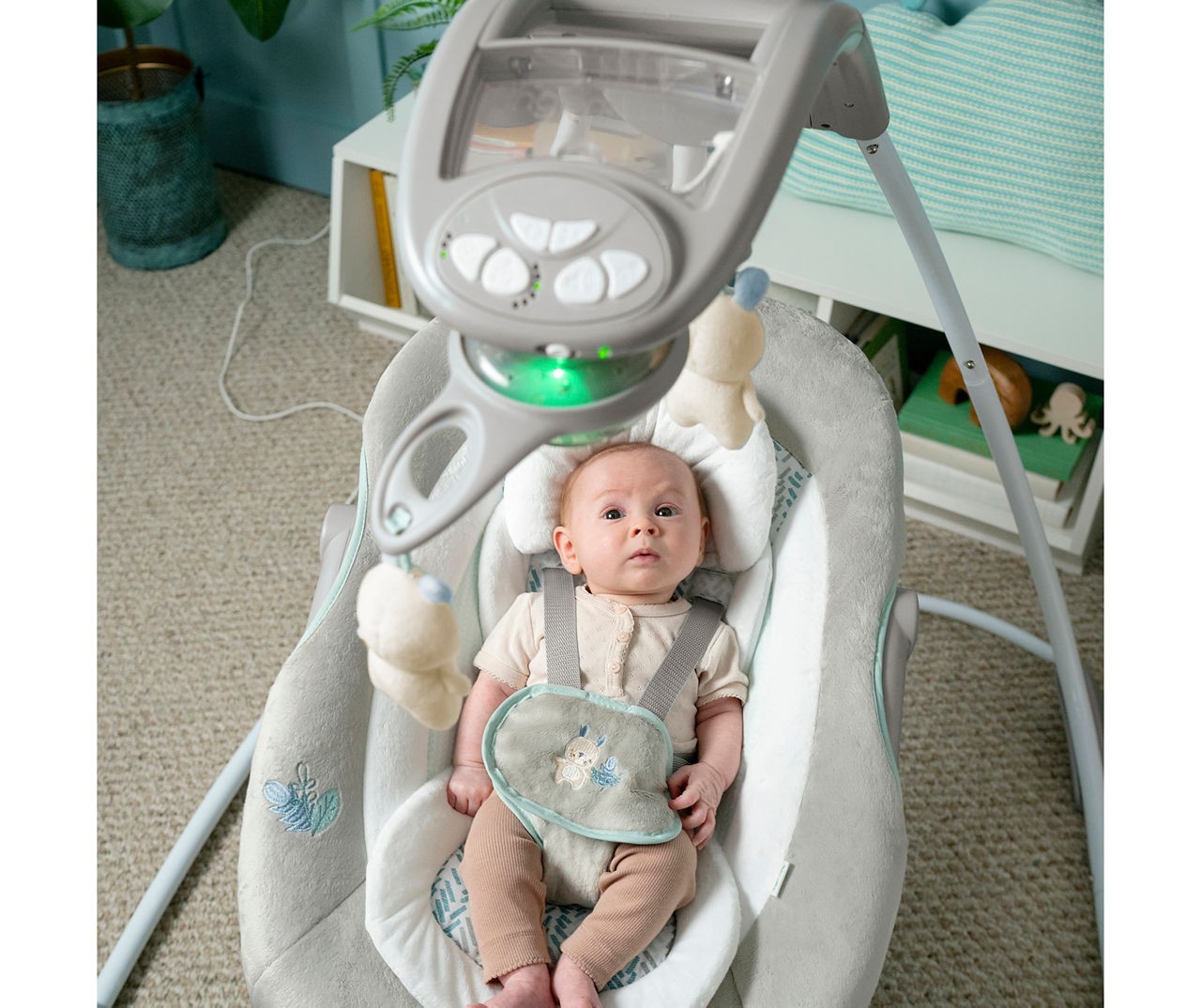 Ingenuity InLighten Spruce Soothing Swing & Rocker | Big Lots