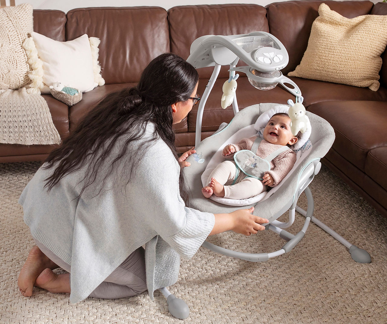 Ingenuity InLighten Spruce Soothing Swing & Rocker | Big Lots