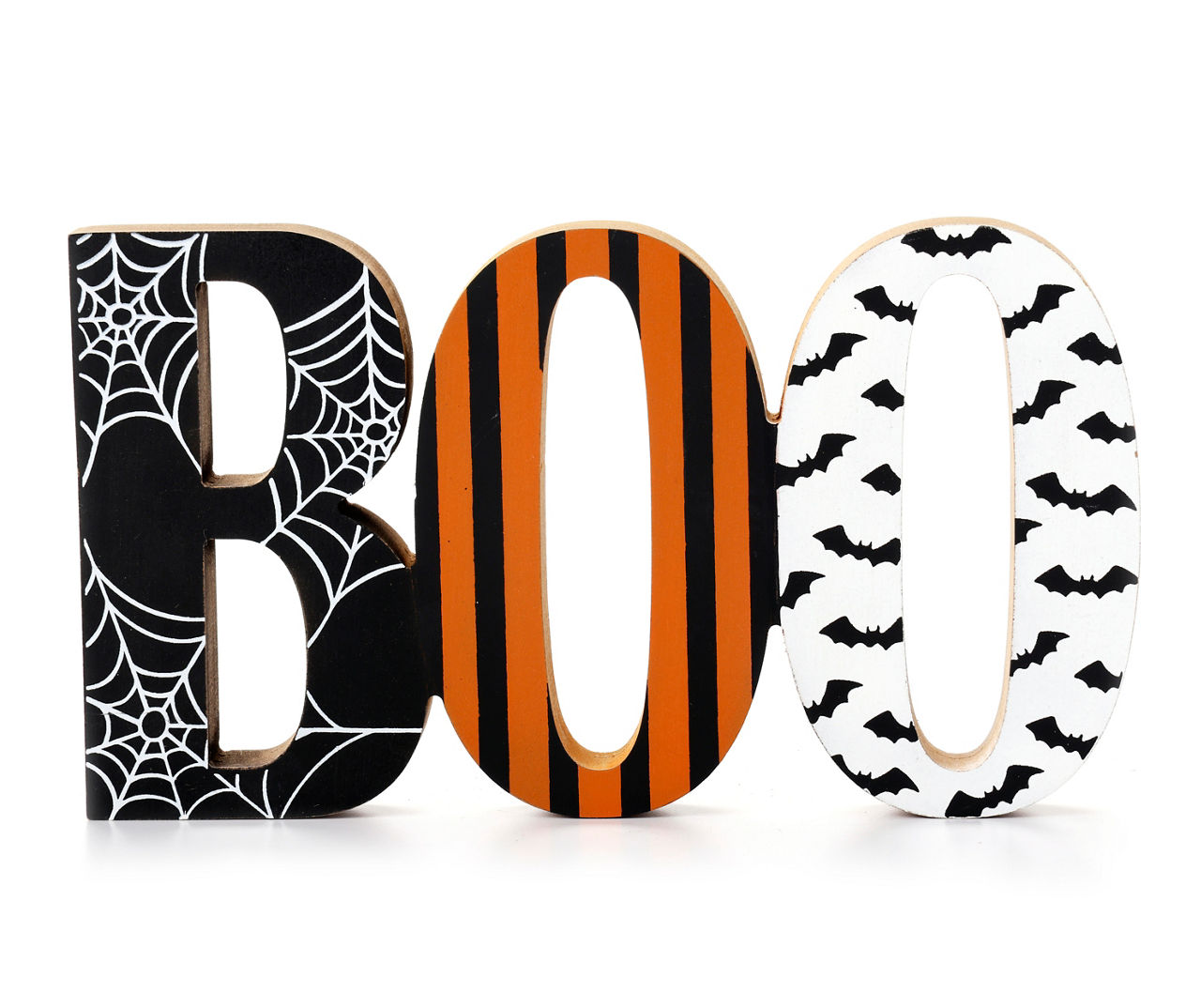 "Boo" Bats & Webs Letter Tabletop Decor | Big Lots
