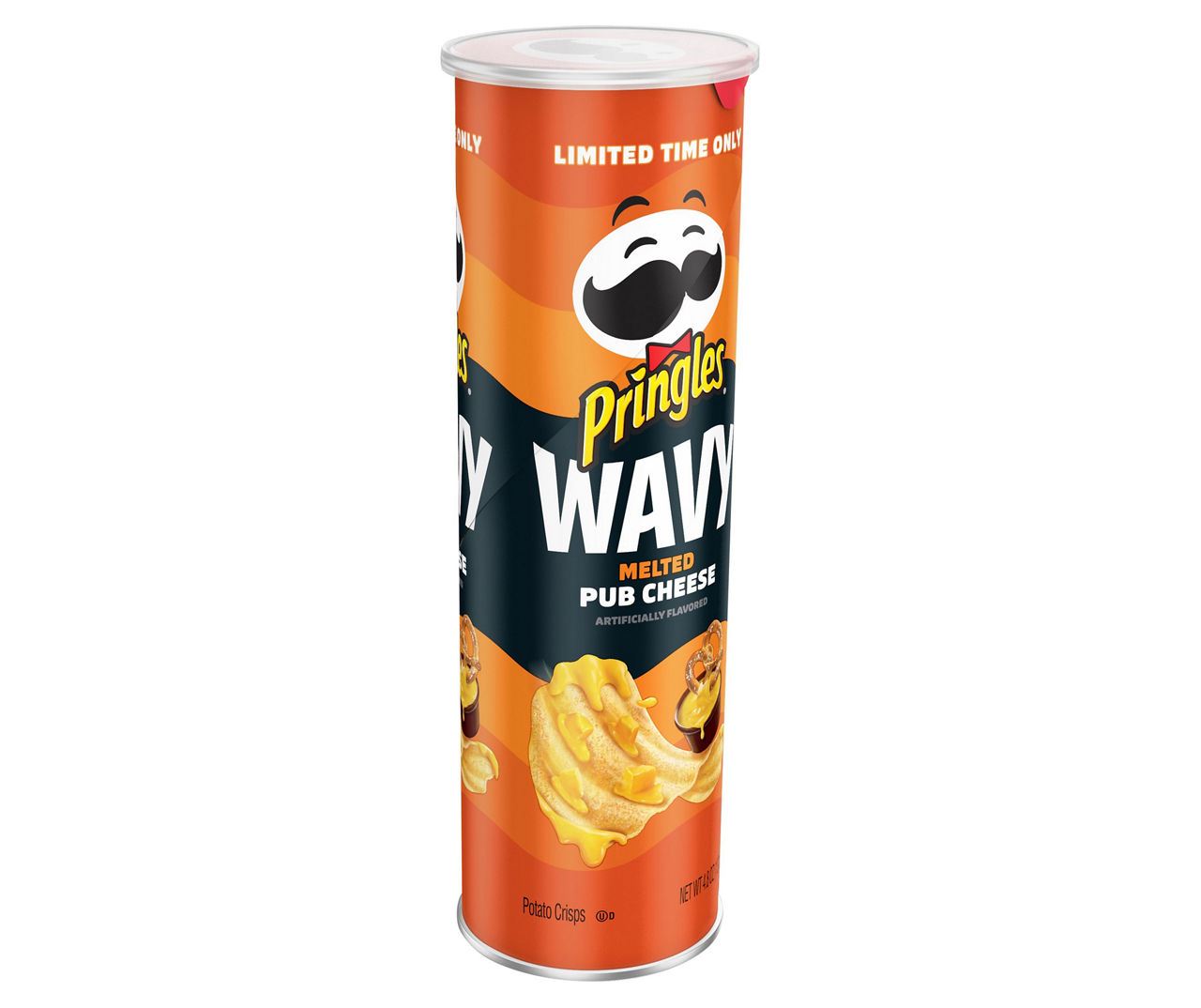 Pringles Melted Pub Cheese Wavy Potato Crisps, 4.8 Oz. | Big Lots