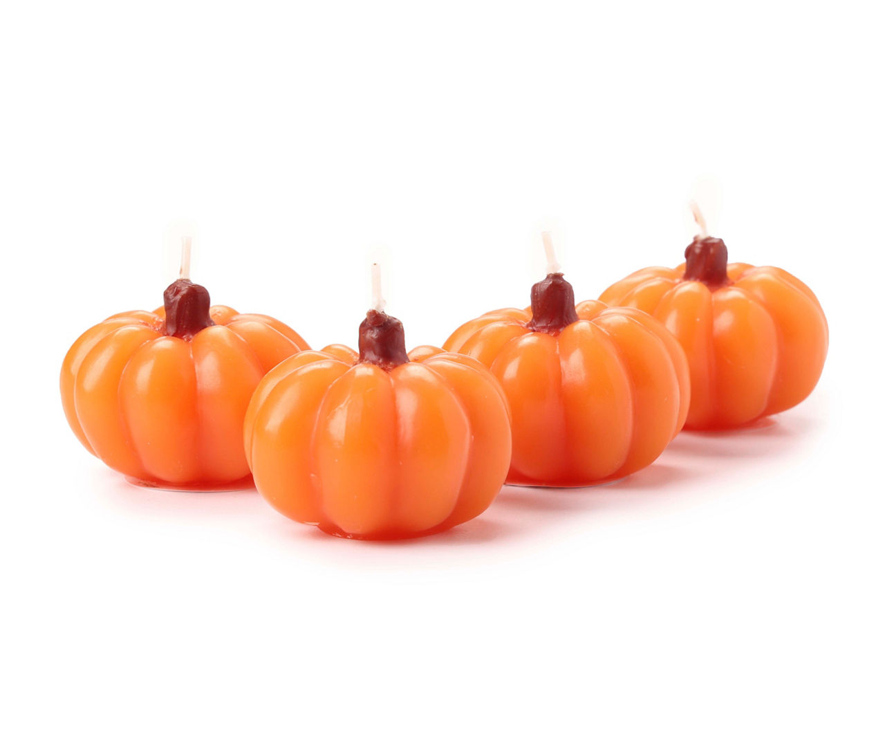 Orange Pumpkin Tealights, 4-Pack | Big Lots