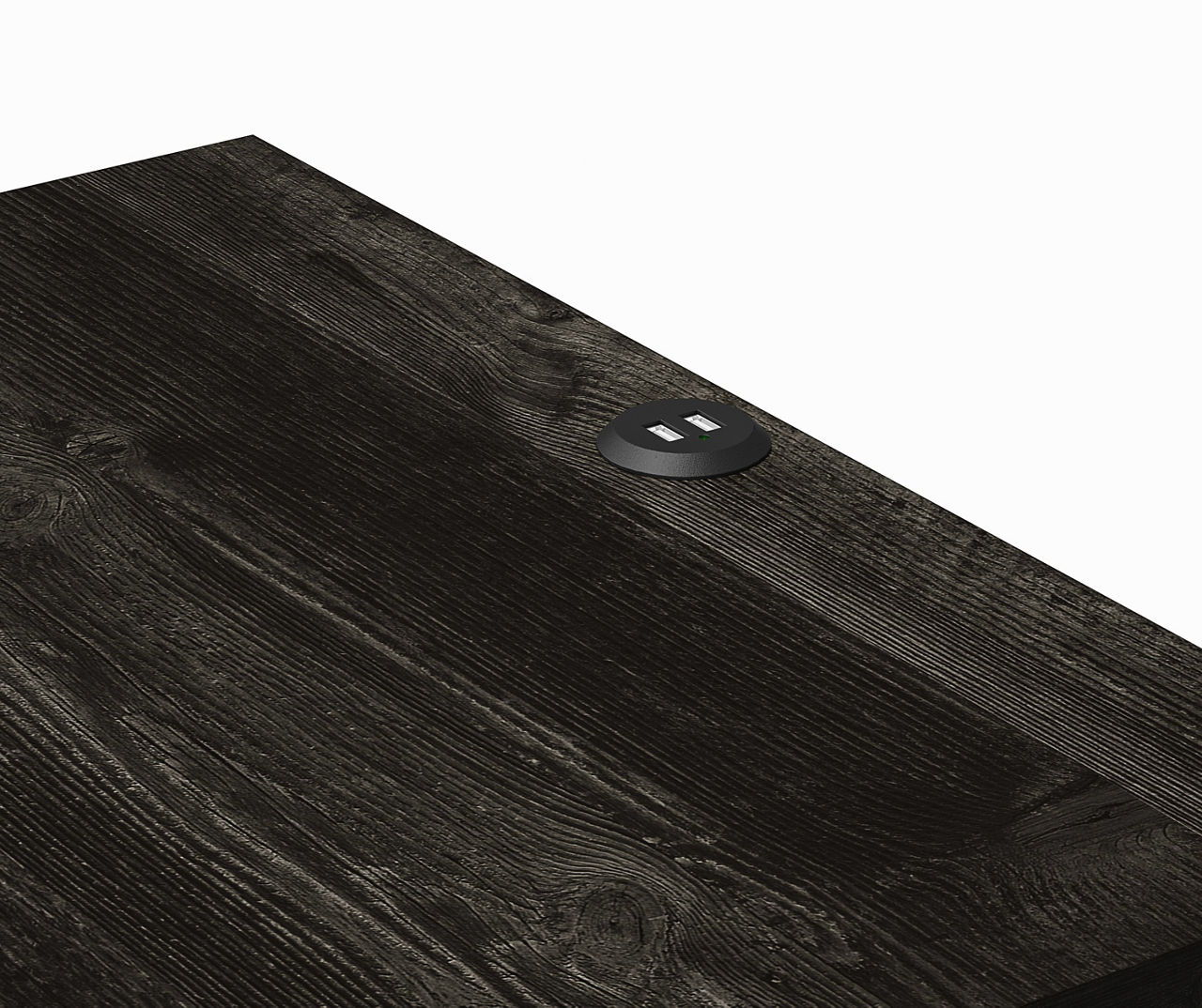 Ameriwood Silverton Black Oak Nightstand with USB Charging | Big Lots