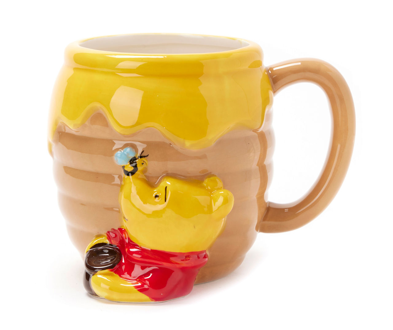 "Hunny" Brown & Yellow Winnie-the-Pooh Sculpted Mug | Big Lots
