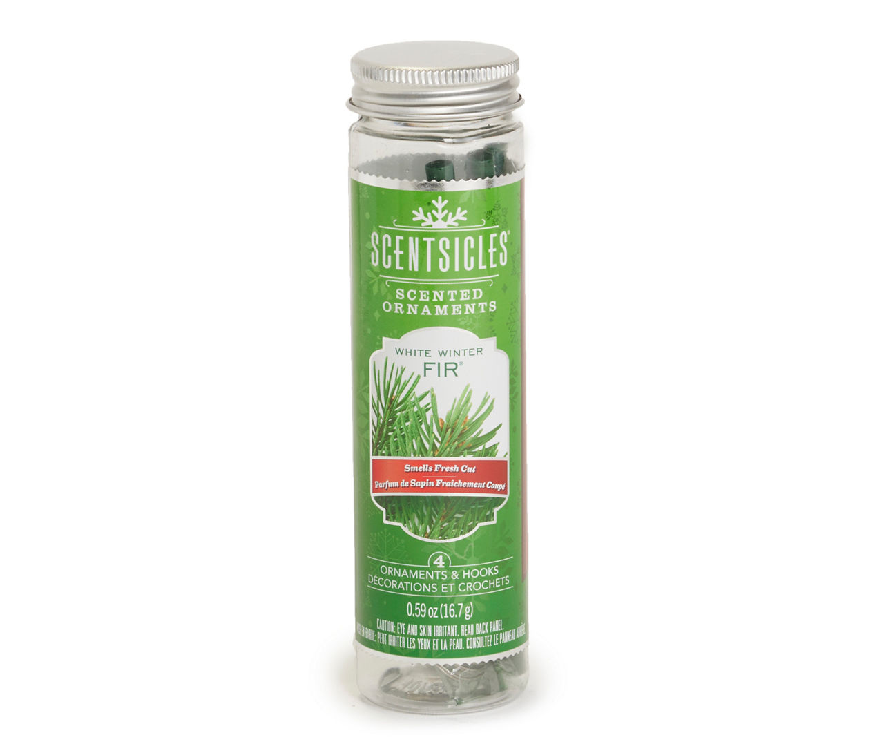 Scentsicles White Winter Fir Scented Ornament, 4-Pack | Big Lots