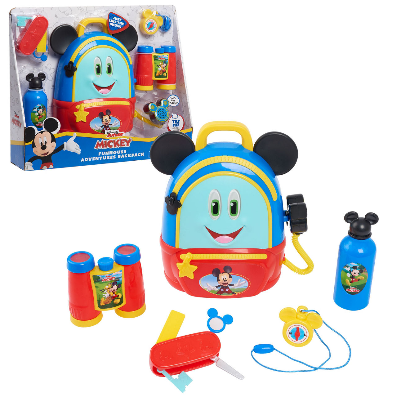 Disney Junior Blue Mickey Mouse Funhouse Adventures Backpack Set | Big Lots